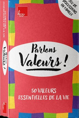 Parlons valeurs ! 50 valeurs essentielles de la vie - Jeu de cartes ...